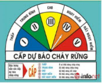 Cấp dự báo cháy rừng từ 20.5 - 26.5.2025 | CHI CỤC KIỂM LÂM VÙNG 1